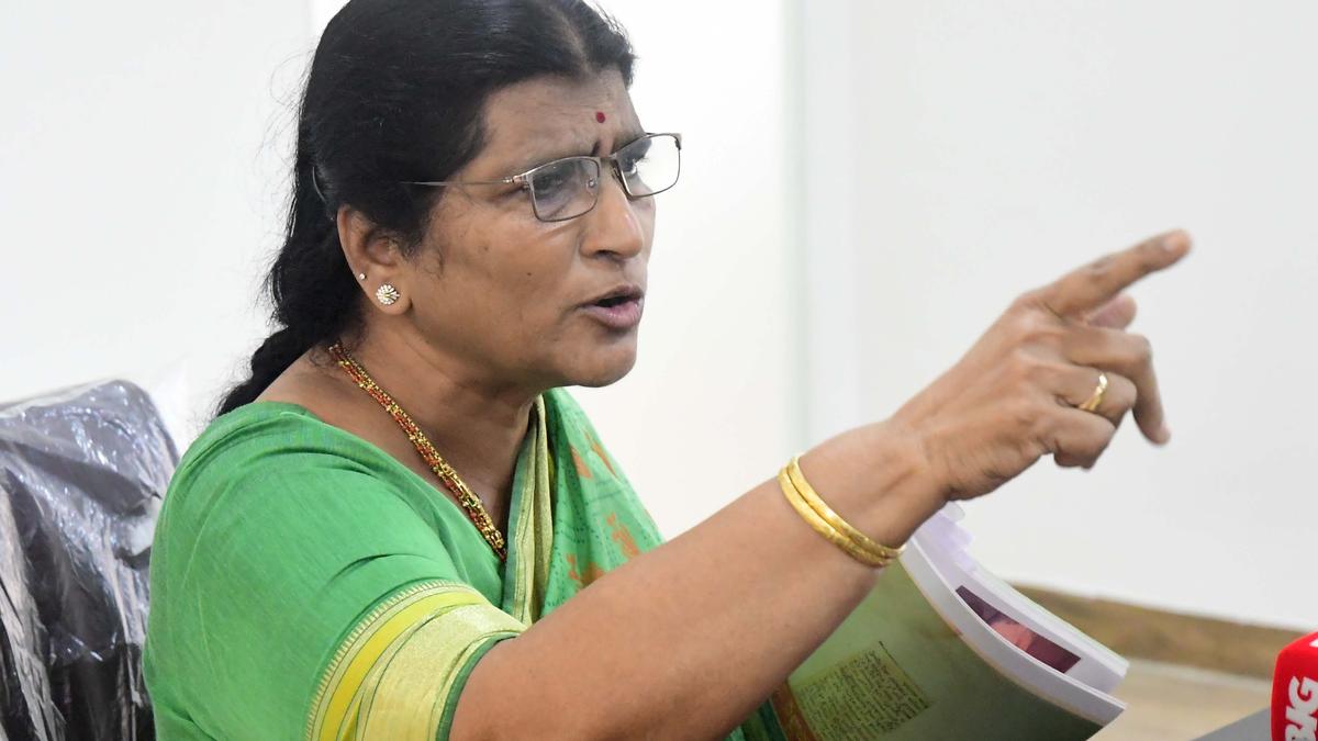 Lakshmi Parvathi hits out at Naidu, calls him ‘pioneer of murder politics’ - The Hindu